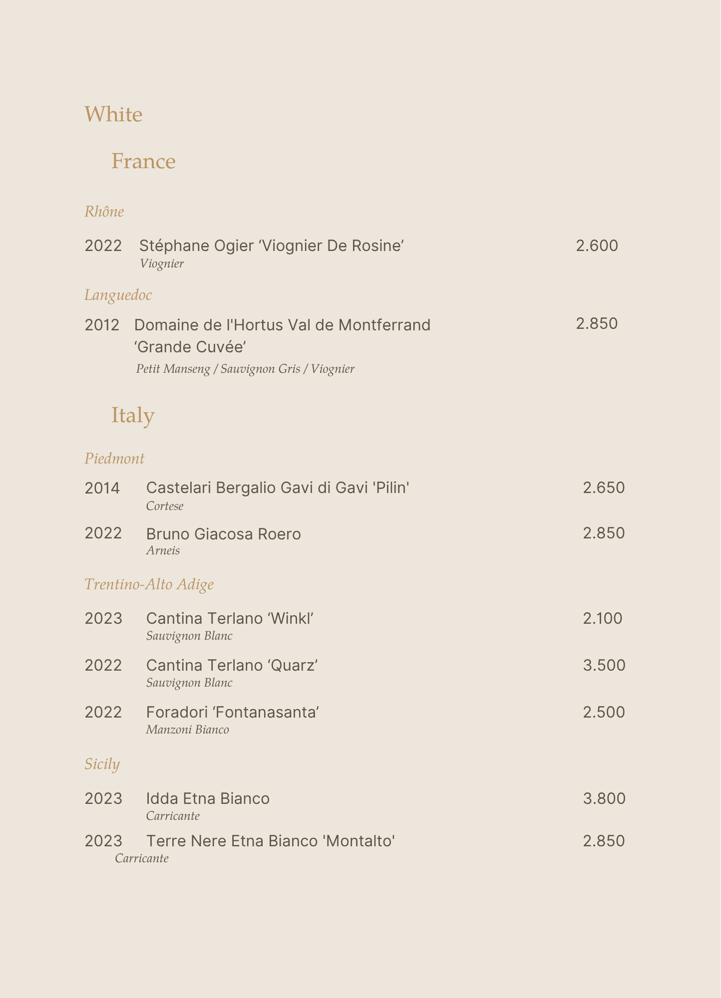 Our Tasting Menu