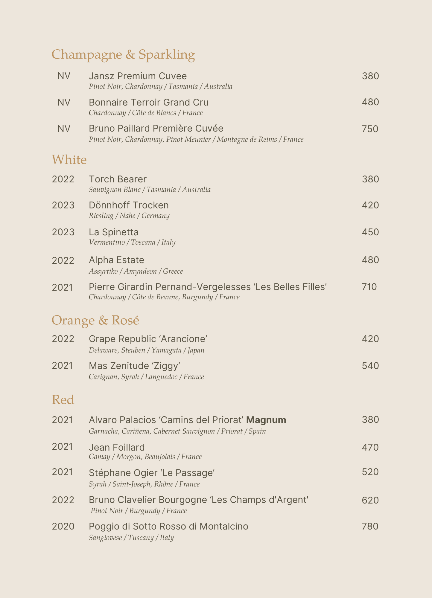 Our Tasting Menu